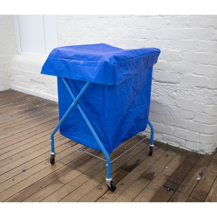 Folding Waste Cart with 205L Vinyl Bag