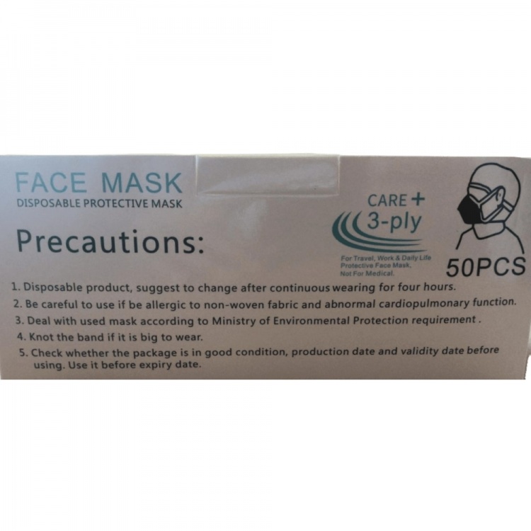 3 Ply Medical Disposable Face Masks Pack of 50