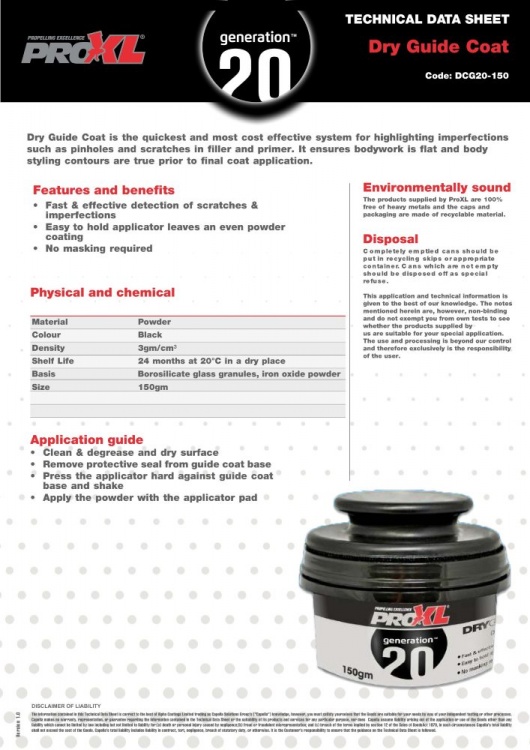 PROXL - Dry Guide Coat with Applicator (150g)