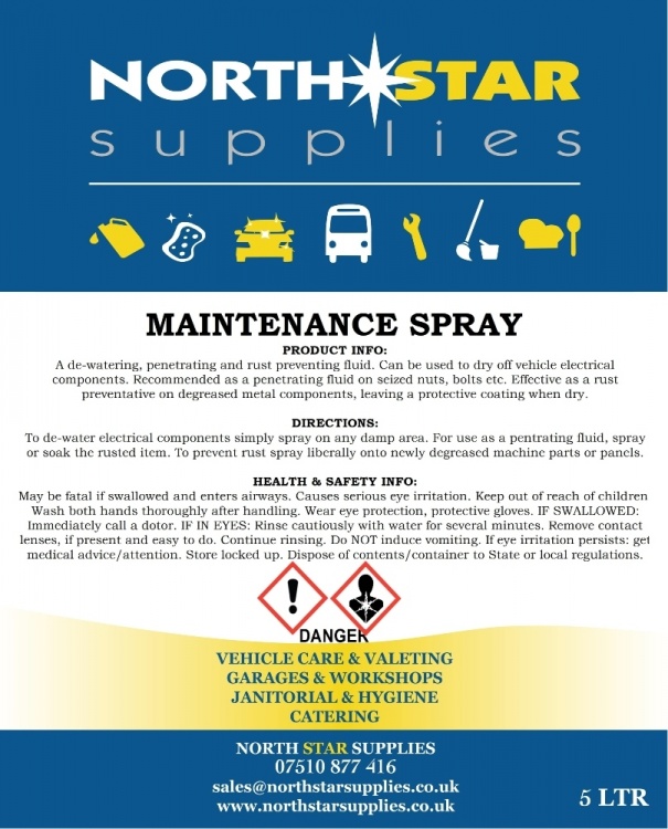 Maintenance Spray 400ml - North Star Supplies