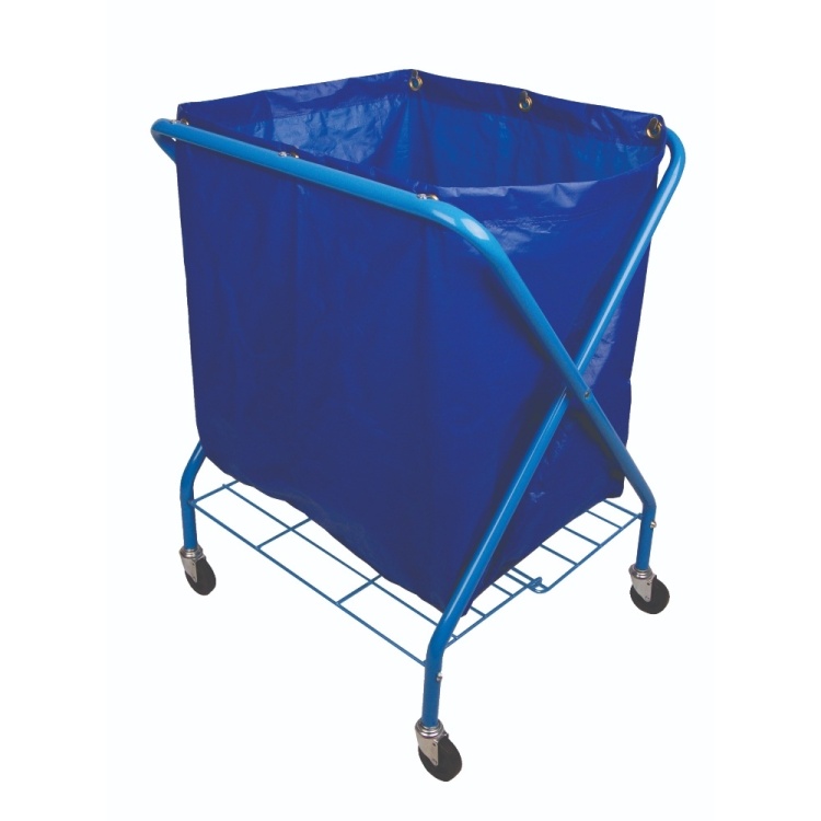 Folding Waste Cart with 205L Vinyl Bag
