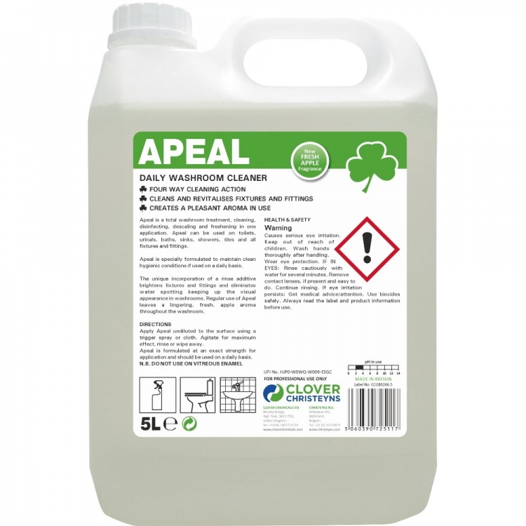 Clover Chemicals Apeal Daily Washroom Cleaner 251