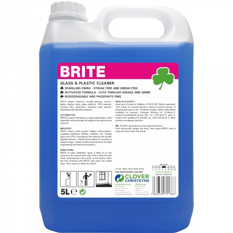 Clover Chemicals Brite Glass Cleaner 701