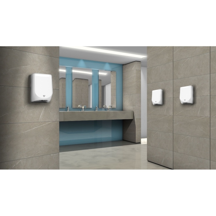 Velair F9 + Eco stainless-steel, high-speed hand dryer
