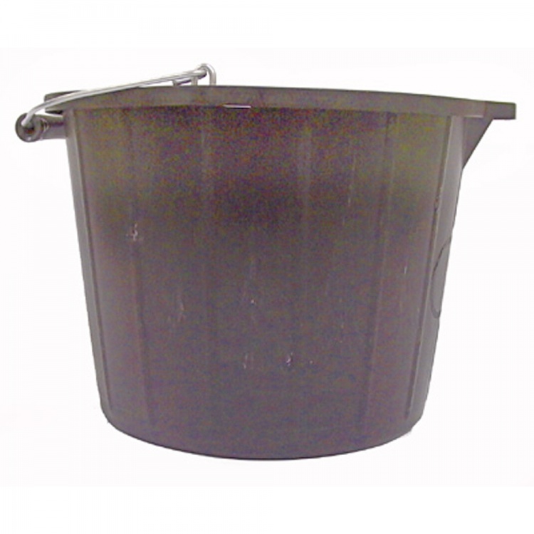 Standard Quality Black Builders Plastic Bucket 15 Ltr with Tipping Lip ...