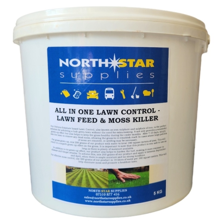 All in One Lawn Control - Lawn Feed & Moss Killer 5 Kg - North Star ...