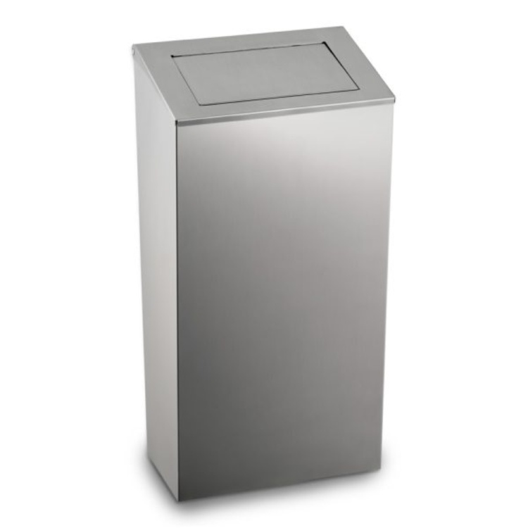 Ecoline Brushed Stainless Waste Bin (Push Lid) 25Ltr – 50Ltr Capacity