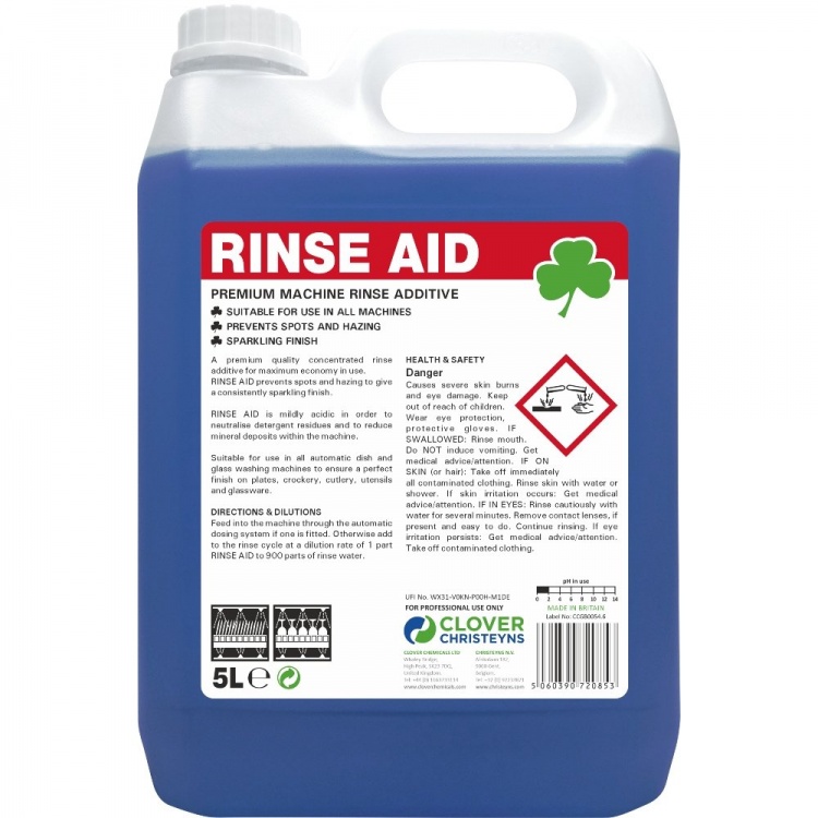 Clover Chemicals Rinse Aid - Premium Rinse Aid Additive 407