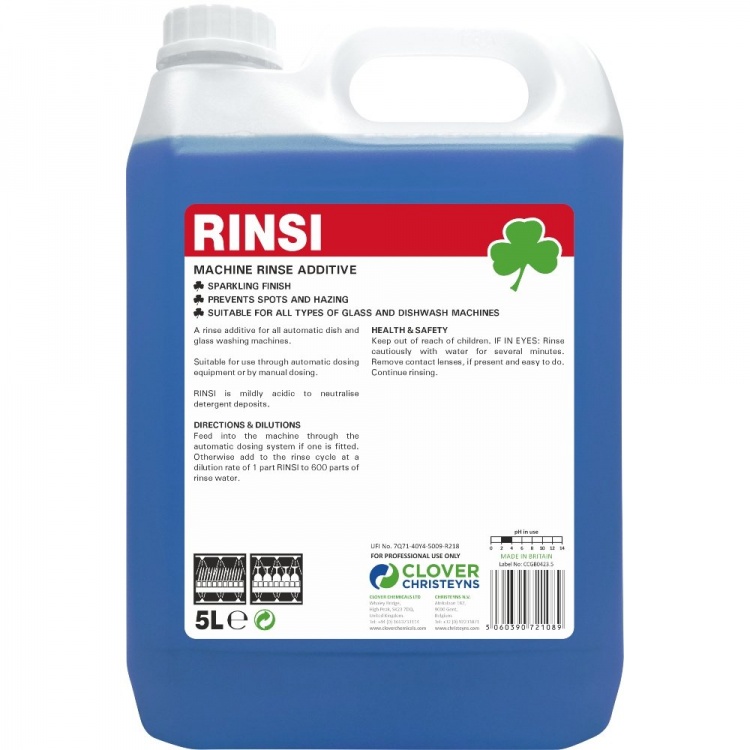 Clover Chemicals Rinsi Machine Rinse Additive 451