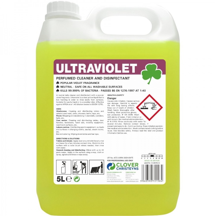 Clover Chemicals Ultraviolet Perfumed Cleaner & Disinfectant 810