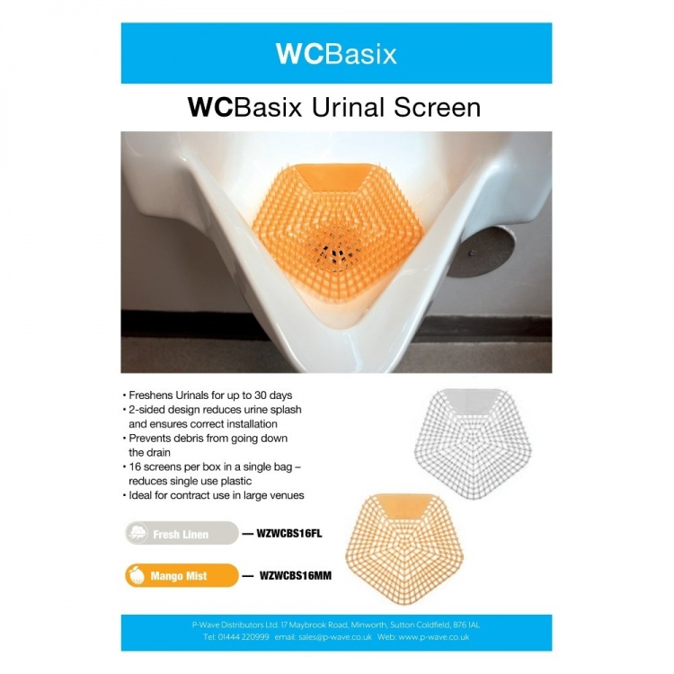 P-Wave WCBasix Urinal Screen 16