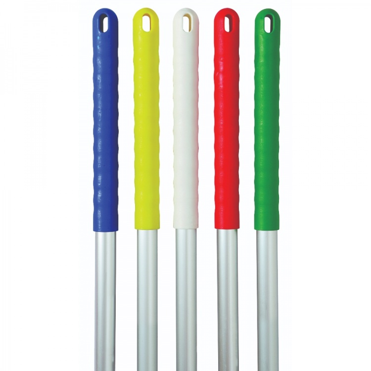 Hygiene Handle 137cm Aluminium Colour Coded T1 Screw Fit Mop, Brush ...